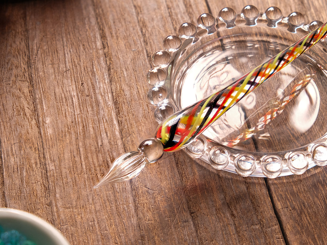 Czech Bohemian Glass Pen - Fantasie Glass Pen | Wancher Pen