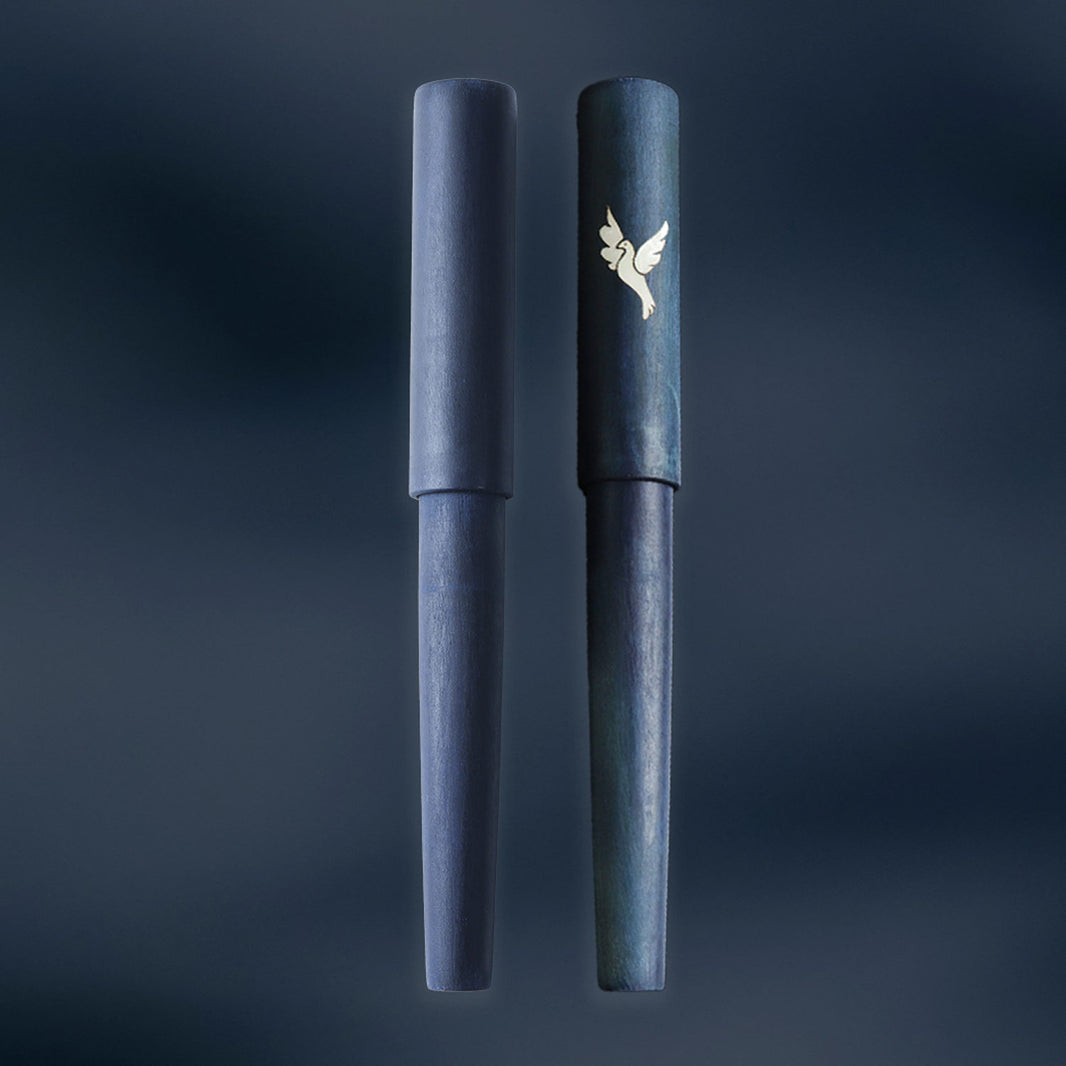 Wancher Sekai Ai Fountain Pen Collection | Japanese Aizome Craft