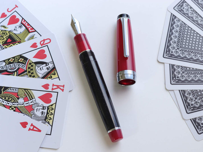 Wancher Queen of Hearts Fountain Pen – Luxury 18K Gold Nib Writing ...