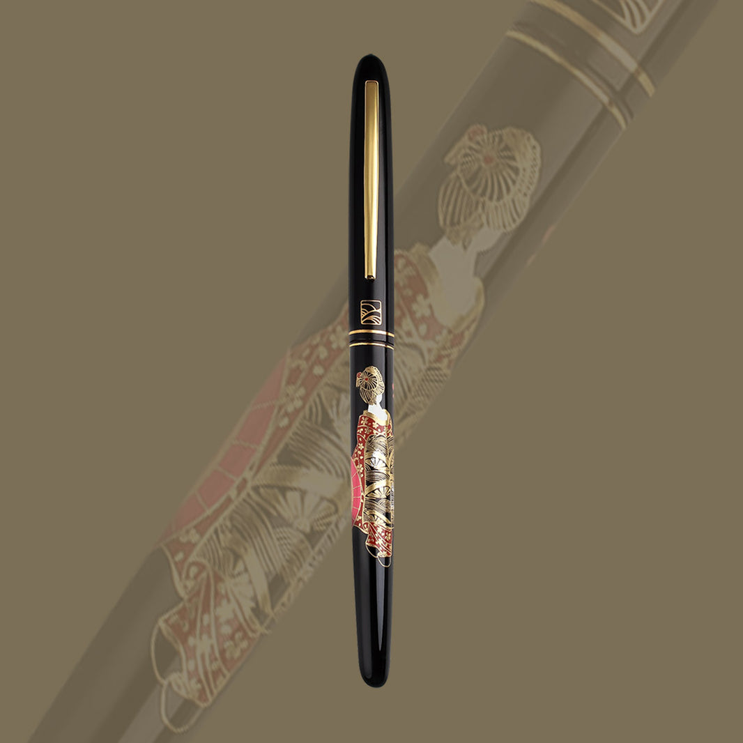 Wancher x Kuretake Kindai Maki-e Fountain Pen | Wancherpen International